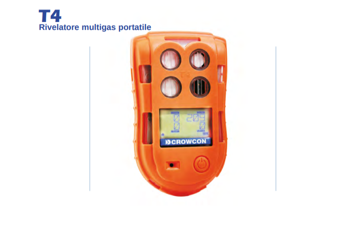 Crowcon T4 - Rivelatore MultiGas Sicurezza - IN.TRE di Cinzia Bardelli
